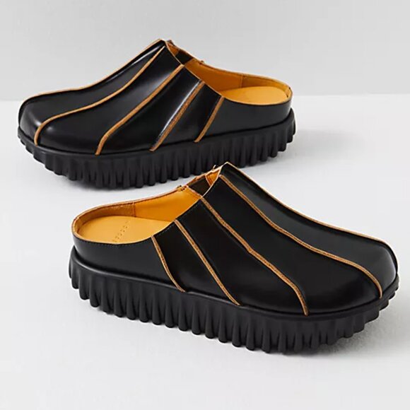 4CCCCEES | Shoes | New 4ccccees Leather Waffo Mules Black For Women ...